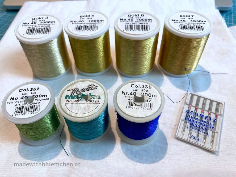 Stoffspielereien im April: Metallisches - made with Blümchen